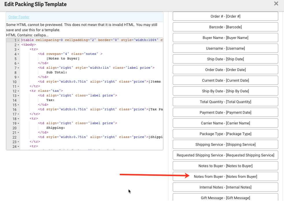 How do you add Notes from Buyer to a packing slip? - ShipStation Community